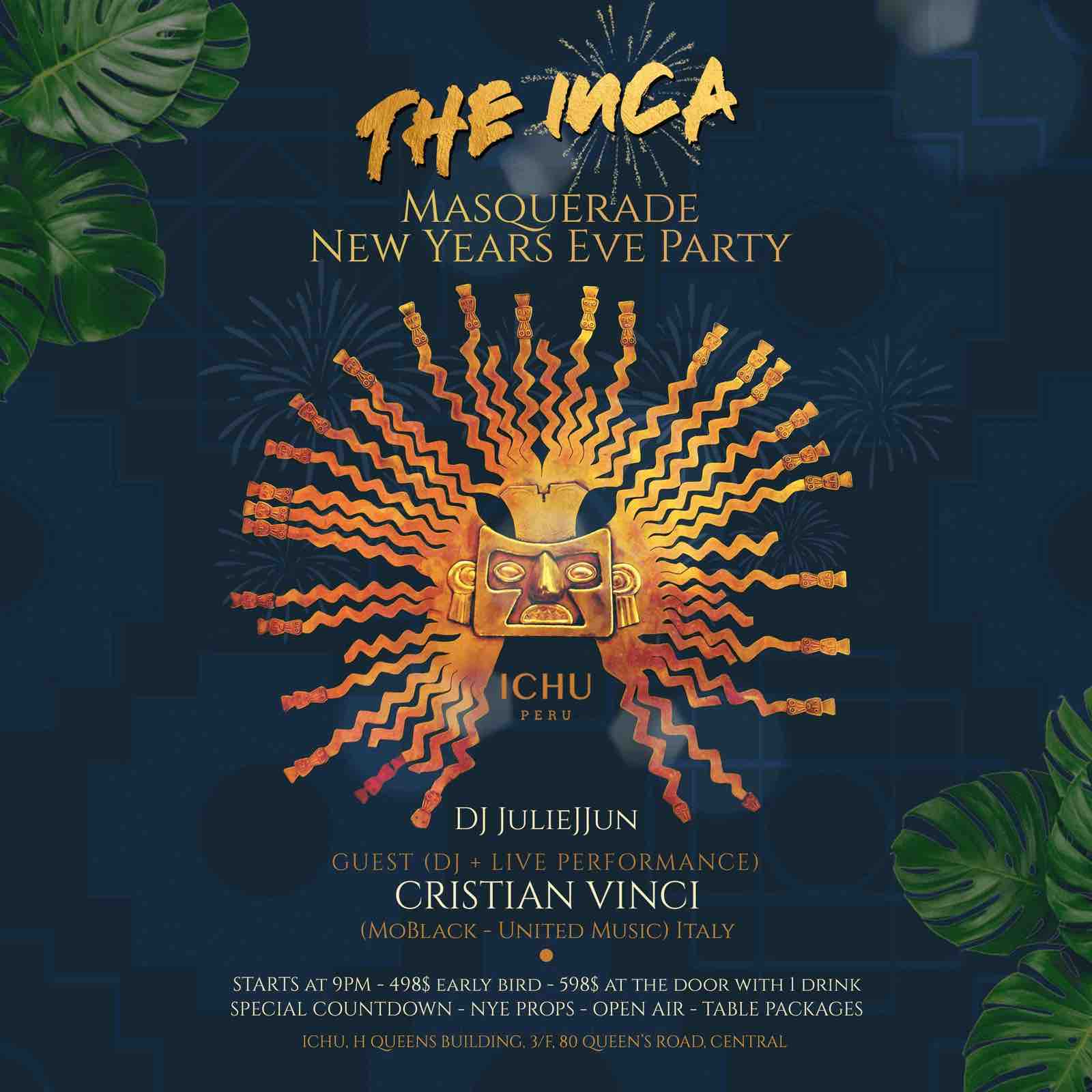 ICHU Terraza - The Inca Masquerade New Year’s Eve Party - New Year's ...